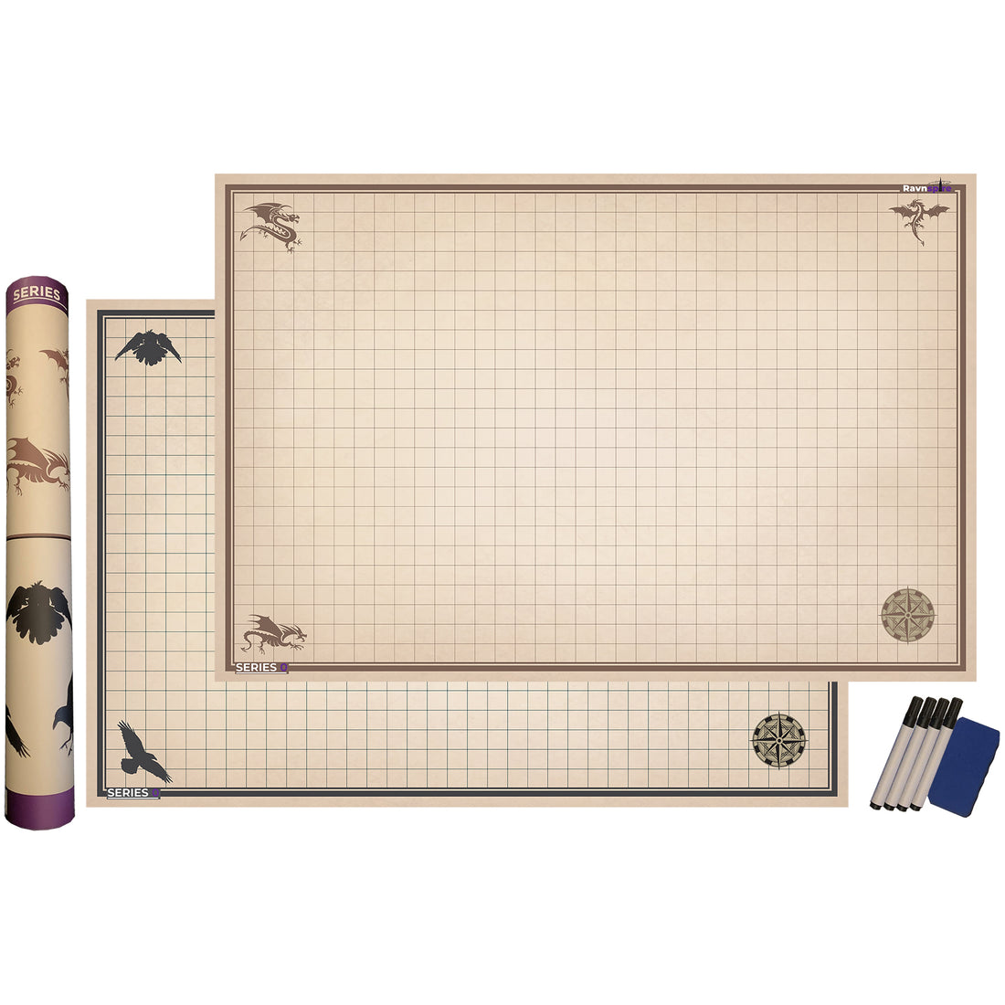 RPG DND Battle Mat 24” x 36” 2 Pack | Series 0 | Best Price in 2024 at ...
